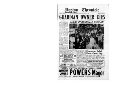 "Boston Chronicle November 5, 1955" by The Boston Chronicle