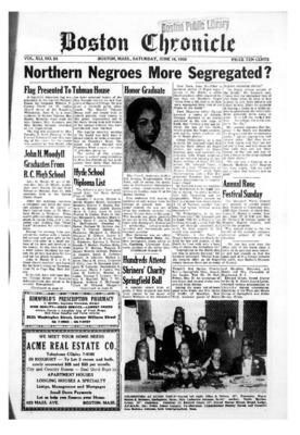 "Boston Chronicle June 16, 1956" by The Boston Chronicle