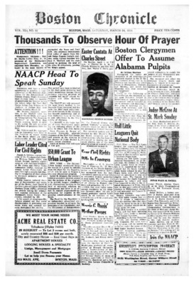 "Boston Chronicle March 24, 1956" by The Boston Chronicle