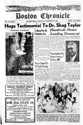 "Boston Chronicle December 29, 1956" by The Boston Chronicle