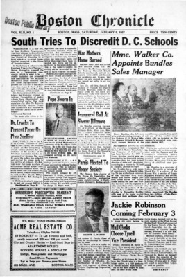 "Boston Chronicle January 5, 1957" by The Boston Chronicle