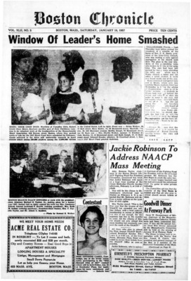 "Boston Chronicle January 19, 1957" by The Boston Chronicle