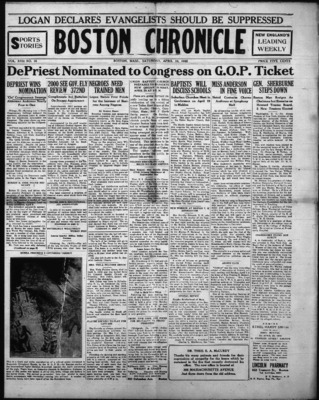 "Boston Chronicle April 16, 1932" by The Boston Chronicle