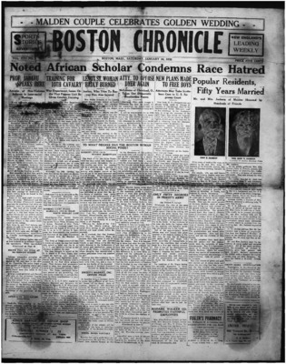 "Boston Chronicle January 16, 1932" by The Boston Chronicle