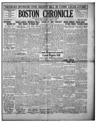 "Boston Chronicle March 4, 1933" by The Boston Chronicle