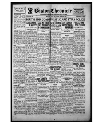 "Boston Chronicle April 6, 1935" by The Boston Chronicle