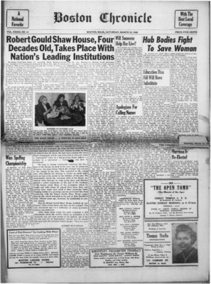 "Boston Chronicle March 13, 1948" by The Boston Chronicle