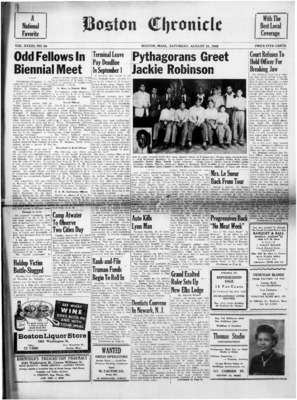 "Boston Chronicle August 21, 1948" by The Boston Chronicle