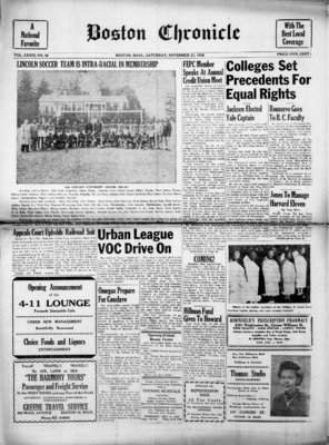 "Boston Chronicle November 27, 1948" by The Boston Chronicle