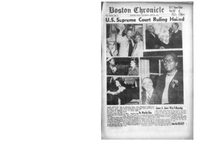 "Boston Chronicle May 22, 1954" by The Boston Chronicle