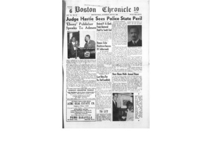 "Boston Chronicle May 21, 1955" by The Boston Chronicle