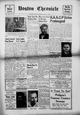 "Boston Chronicle April 8, 1950" by The Boston Chronicle