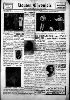 "Boston Chronicle June 25, 1938" by The Boston Chronicle