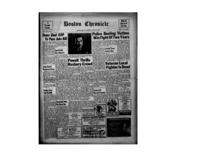 "Boston Chronicle April 12, 1947" by The Boston Chronicle