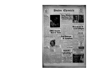 "Boston Chronicle June 14, 1947" by The Boston Chronicle