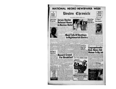 "Boston Chronicle March 8, 1947" by The Boston Chronicle