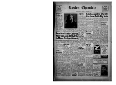 "Boston Chronicle November 8, 1947" by The Boston Chronicle