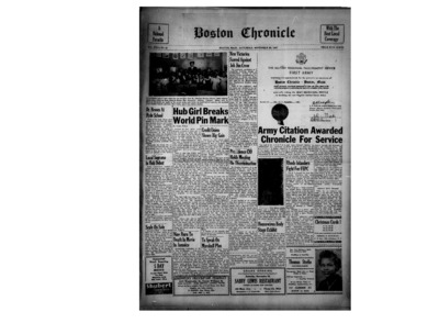 "Boston Chronicle November 29, 1947" by The Boston Chronicle