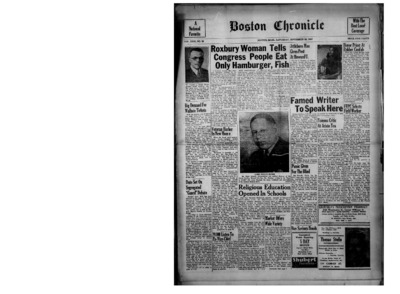 "Boston Chronicle September 20, 1947" by The Boston Chronicle