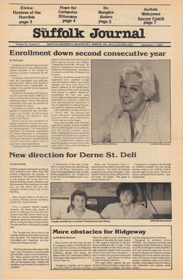 "Suffolk Journal, Vol. 40, No. 3, 9/7/1984" by Suffolk Journal