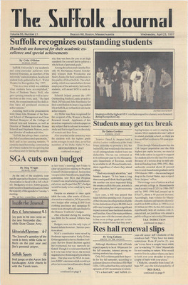 "Suffolk Journal Vol. 55, No. 23, 4/23/1997" by Suffolk Journal