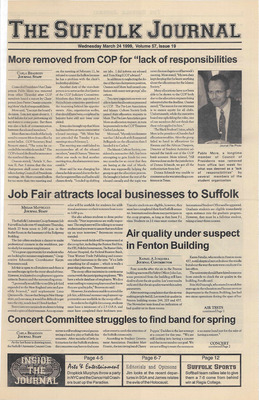 "Suffolk Journal Vol. 57, No. 19, 3/24/1999" by Suffolk Journal